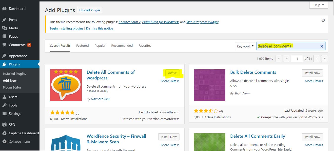  Wordpress Delete All Comments 