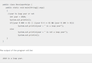 check if leap year java - Developer Helps