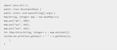 Java Map Interface Example | HashMap vs Hashtable - Developer Helps