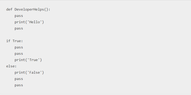 Python Pass Statement | pass vs continue vs return - Developer Helps