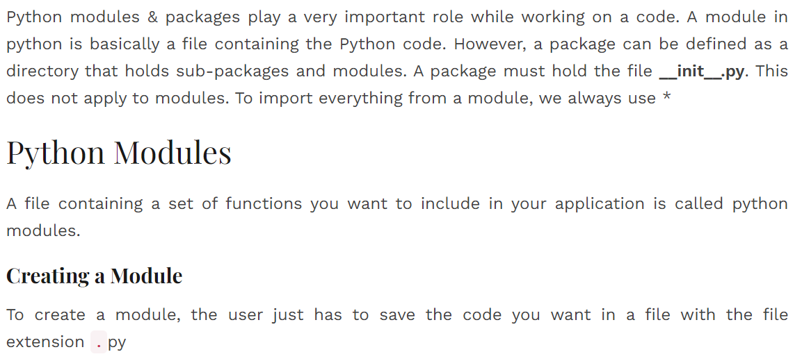 Modules And Packages In Python Creating Module Developer Helps